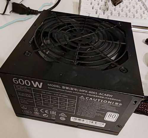 Блок питания cooler master 600w