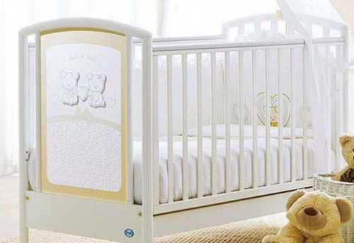 Кроватка детская+матрас Pali SMART Maison Bebe бел