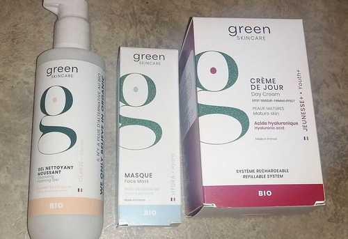 Green skincare крем, маска, гель-пенка