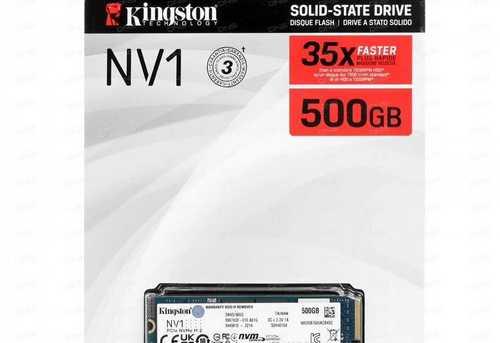 500 гб SSD M2 накопитель Kingston NV1