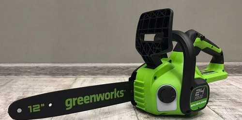 Пила аккумуляторная цепная Greenworks 30 см 24V