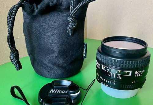 Объектив Nikon AF Nikkor 50mm 1.4 D