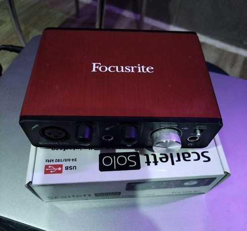 Звуковая карта focusrite scarlett solo 2 gen