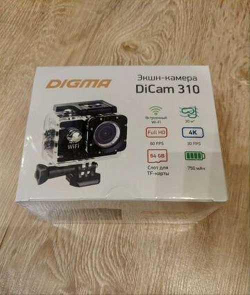 Экшн камера Digma DiCam310