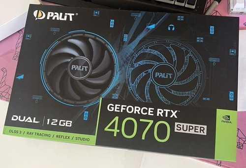 Видеокарта Palit RTX4070 super dual 12GB