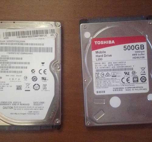 Новый жёсткий диск Toshiba 500гб 2шт