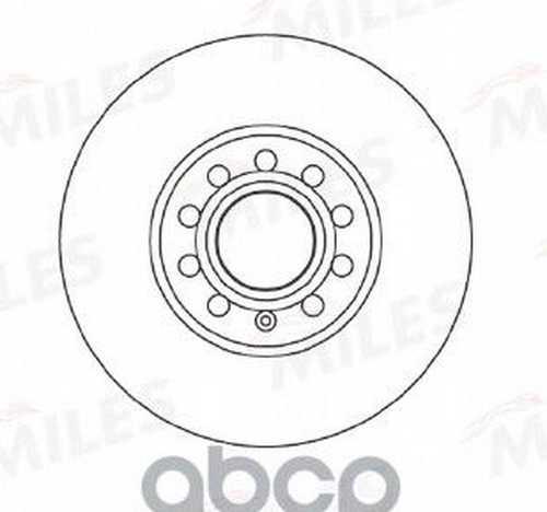 Диск тормозной передний audi 100 91/A4 9508/A6