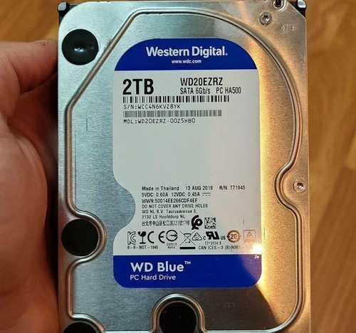 Жёсткий диск wd blue 2tb