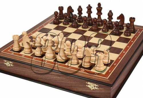 Шахматы в ларце Мавр (орех-ясень, клетка 4 (53405)