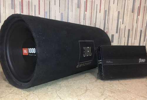 Сабвуфер JBL CS1214T+Усилитель AMP