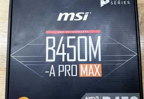 Материнская плата MSI B450M-A PRO MAX