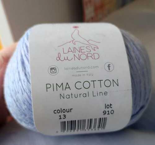 Пряжа pima Cotton от фабрики Laines du Nord