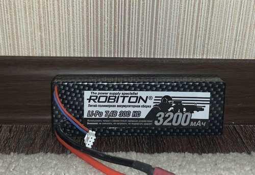 Аккумулятор Robiton Li-Po 7.4 v 30c hc 3200 mAh