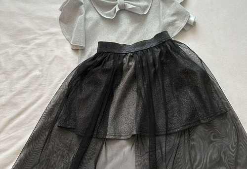 Нвдядная блуза и юбка размер 140