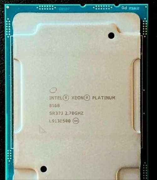 Xeon Platinum 8168 24 ядер 2.7-3.7Ghz 33mb 205w