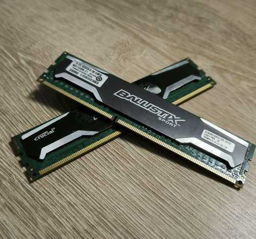 Оперативная память DDR3 8Gb Crucial Ballistix 1600