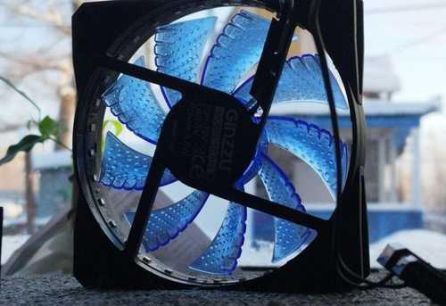Корпусный вентилятор синий 120мм