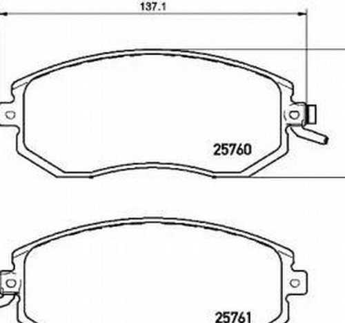 Колодки тормозные передние Brembo, P78021