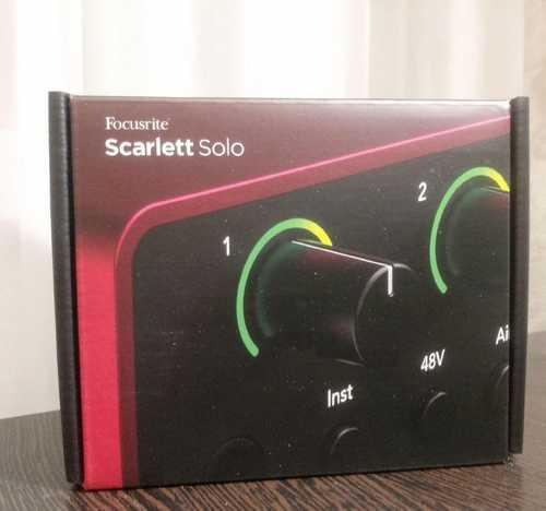 Новая Focusrite Scarlett Solo 4th Gen