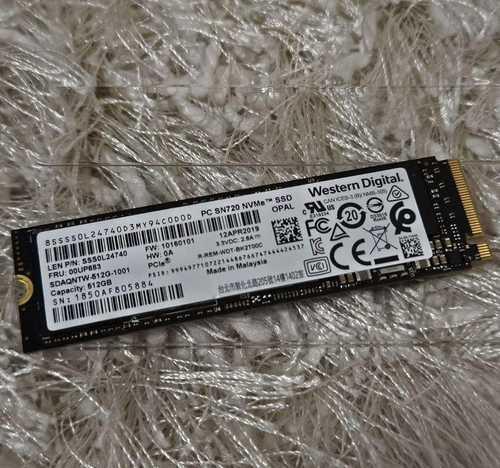 SSD M.2 WD SN720 512GB (Здоровье 96%)