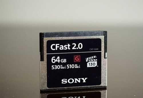 Карта памяти Sony CFast 2.0 64Gb