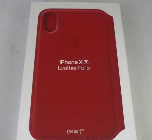 Чехол книжка Apple leather Folio iPhone Xs