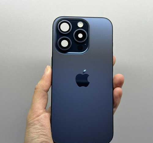 Корпус iPhone 15 Pro Blue Titanium оригинал