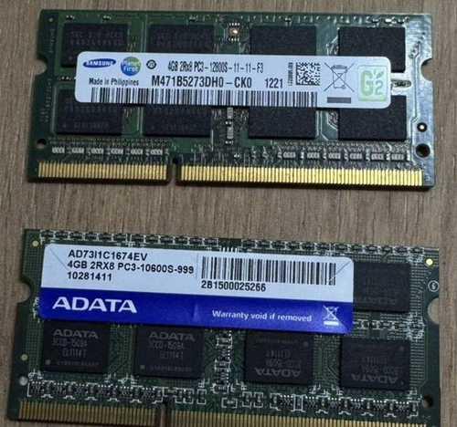 Оперативная память ddr3 sodimm для ноутбука