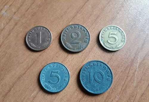 1, 2, 5,10 пфеннигов
