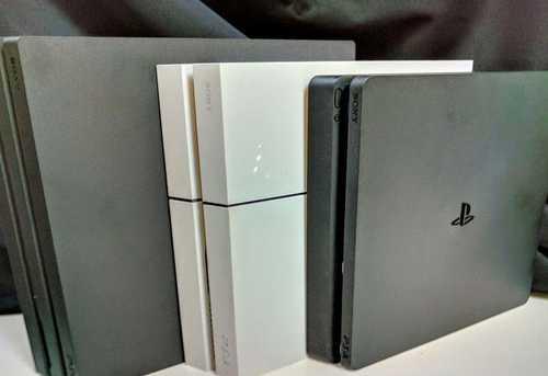 Sony PS4 slim 1tb + джойстик + игра