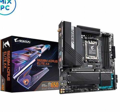 Материнская плата AM5 gigabyte B650M aorus elite AX