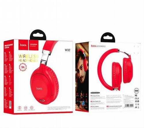 Наушники Bluetooth Hoco W32 Red