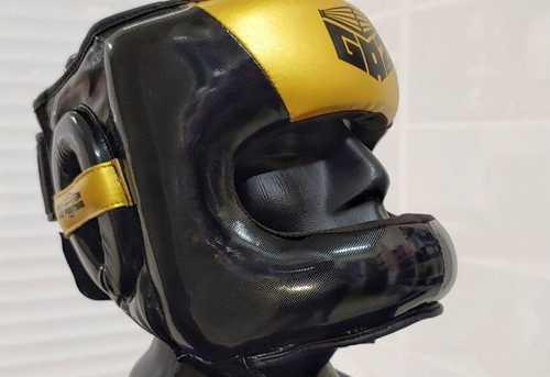 Боксерский шлем с бампером Gaz Fighting Gold