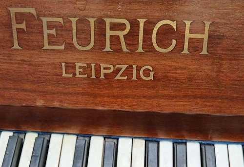 Пианино feurich leipzig 1910 г