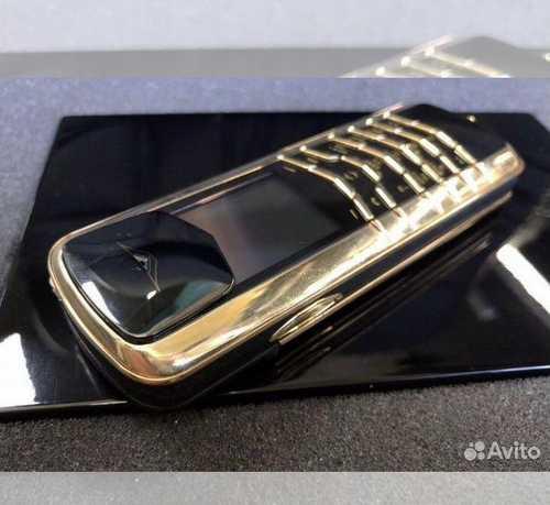 Vertu signature m gold золотой