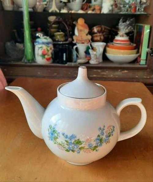 Чайник фарфоровый новый СССР Дулево