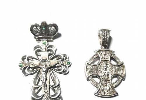 Серебряные редкие кресты - обереги