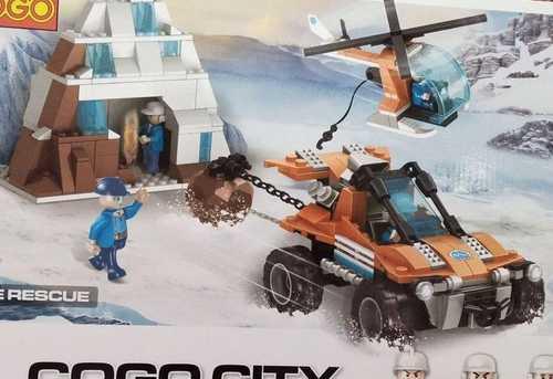 Вертолет и машина Лего gogo
