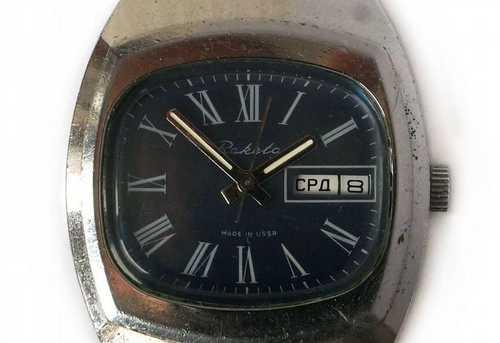 Часы Ракета 2628 телевизор СССР римские цифры 1980