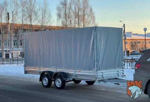 Двухосный прицеп с тентом 180 см мзса 817735.022