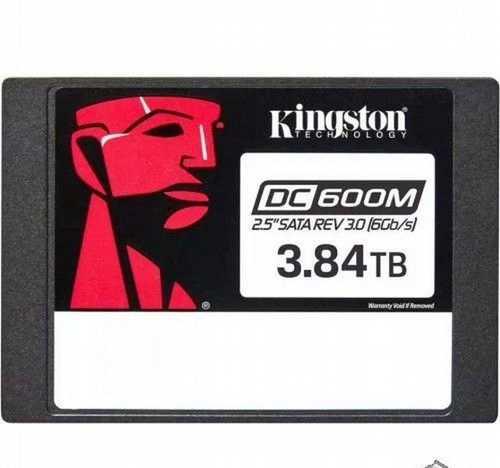 Твердотельный накопитель/ Kingston SSD DC600M, 3840GB, 2.5" 7mm, SATA3, 3D TLC, R/W 560/530MB/s, IOP