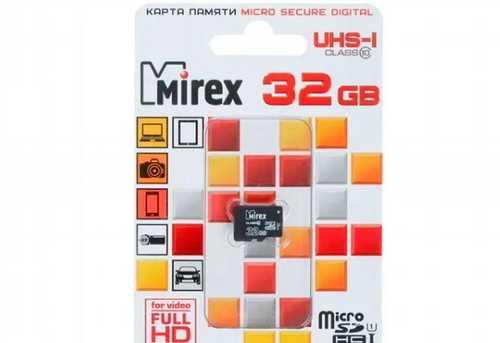 Карта памяти microsdhc 32Gb Mirex, Class10, UHS-I