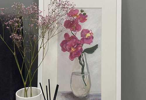 Картина ”Орхидея”, сухая пастель