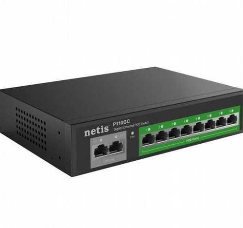 Netis P110GC (L2) 10x1Гбит/с 8PoE  100W неуправляемый