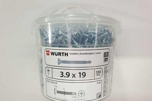 Саморез Wurth DIN 7504-R 3.9x19 (PH)