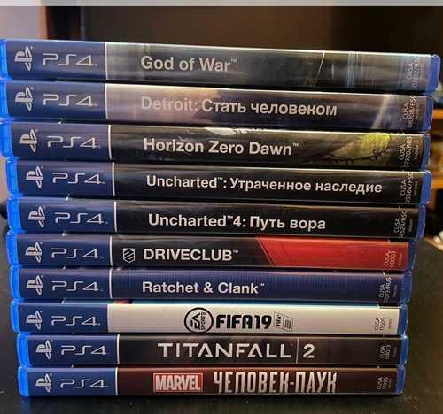 Игры для ps4 Spider man,titanfall 2, drive club