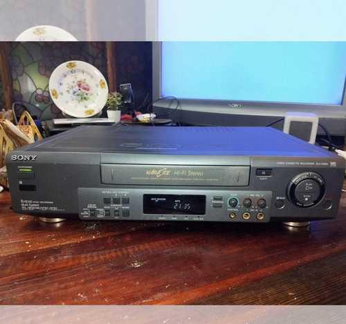 Видеомагнитофон sony hi fi стерео slv k 865