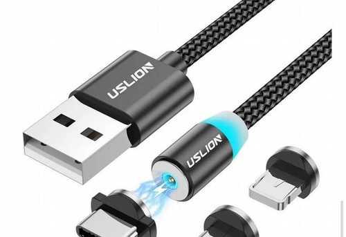 Магнитный USB-кабель uslion