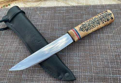 Нож Якутский кованый с долом из стали х12мф