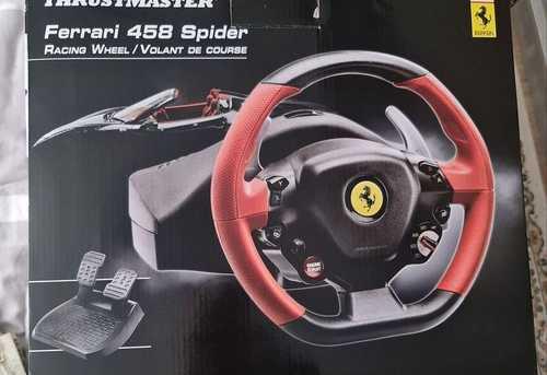 Игровой руль Thrustmaster Ferrari 458 Spider xbox
